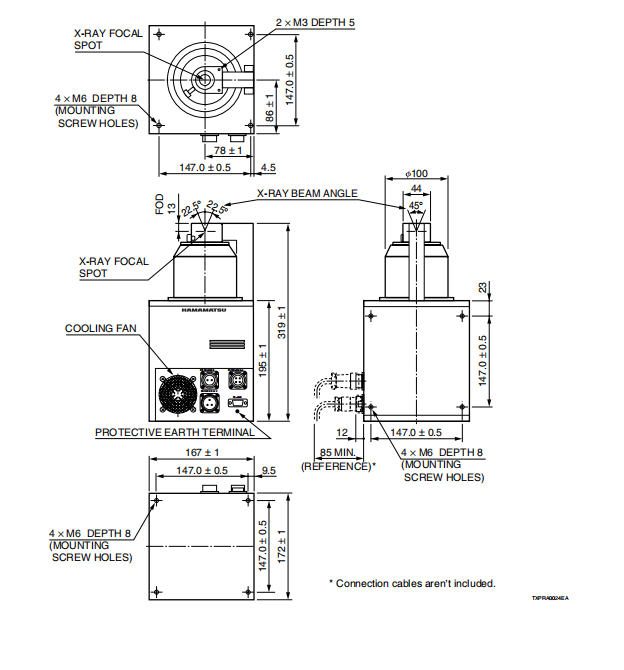 Hamamatsu Microfocus X-ray Tubes | 130KV Voltage Specs