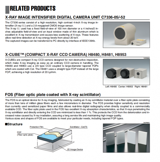 Hamamatsu Microfocus X-ray Tubes | 130KV Voltage Specs